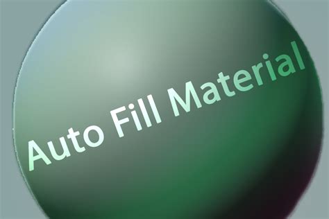 Auto Fill Material Integration Unity Asset Store