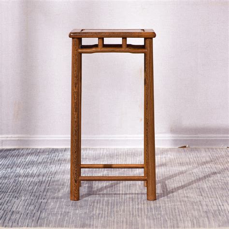 红木家具鸡翅木花架花几盆景架中式仿古实木花架客厅边几花瓶架子虎窝淘