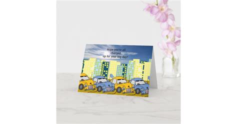 Electric Cars Charging Birthday Card Zazzle