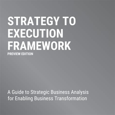 Strategy To Execution Framework