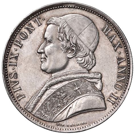 Pio Ix 1846 1870 Scudo 1847 Aii Nomisma 645 Nomisma