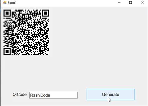 C Generating Qr Code In Windows Form Application Rashi Code