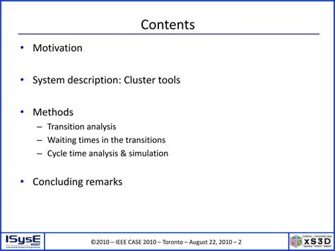Ppt Analysis Of Circular Cluster Tools Transient Behavior And
