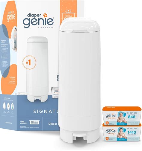 Diaper Genie Signature T Set Includes Easy Roll Refill