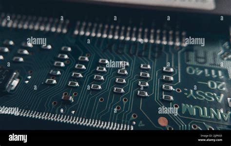 Closeup Photo Of Microchips And Wires Stock Photo Alamy