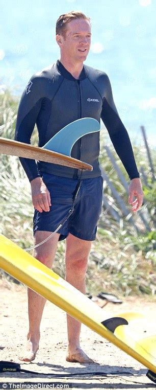 Damian Lewis Flaunts His Hunky Physique In A Pair Of Swim Shorts