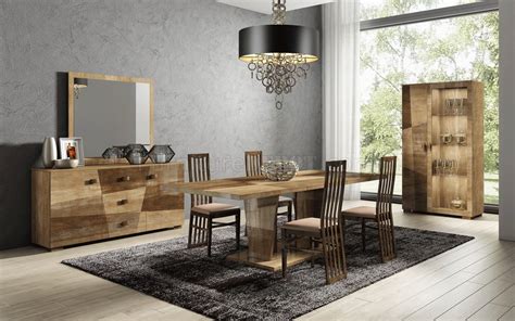 Picasso Dining Table In Brown And Beige By Esf Woptions