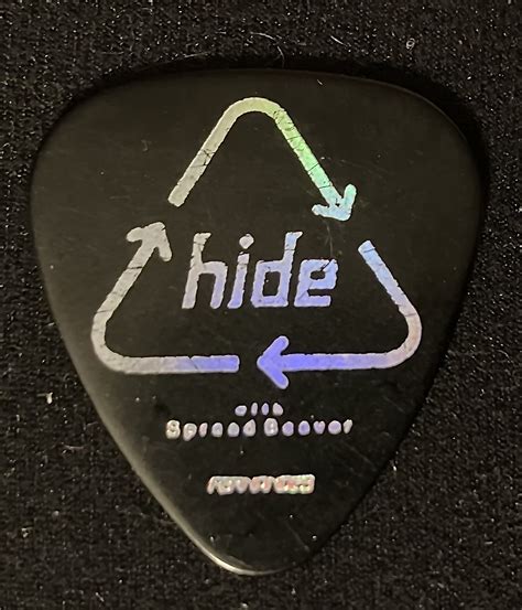 Hideto Matsumoto Hide Guitar Pick Circa 1997 Prism Embossed Rip Hide