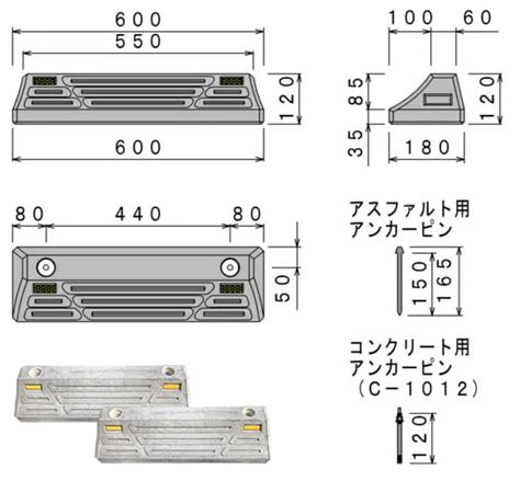【楽天市場】【車止めブロック】カーストッパー（cs 1 60 180×120×600 コンクリート舗装用 ブロック 縁石 車庫 タイヤ止め