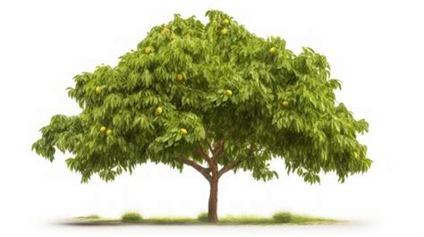 Premium Photo Mango Tree Isolated On White Background