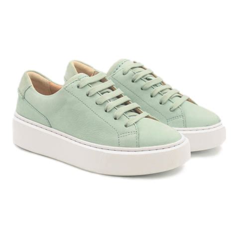 Купить Женские кеды Clarks, цвет зеленый, Модель: Hero Lite Lace, арт ...
