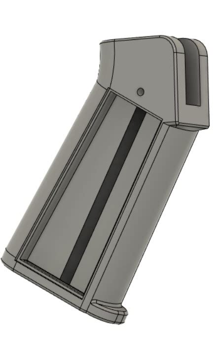 🔫 Ar Pattern Grip With Replaceable Panels・ Obj File For ・cults