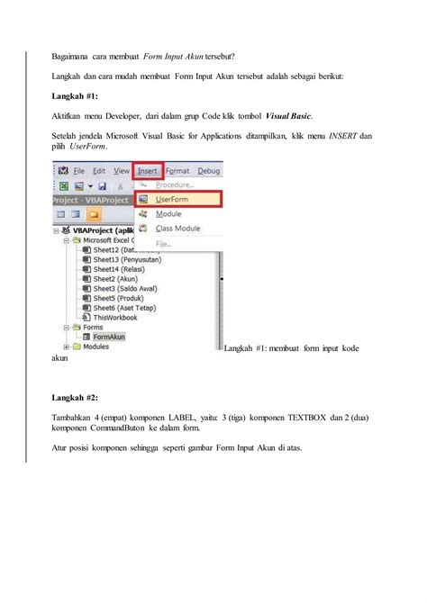 2 Cara Sederhana Dan Mudah Membuat Form Input Data Dengan Excel Docx