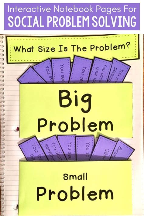 Size Of The Problem And Social Problem Solving Strategies Notebook