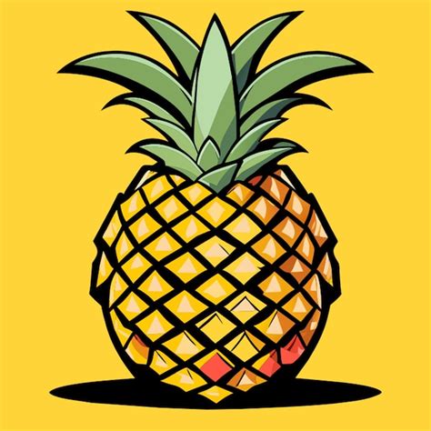 Pineapple Vector Illustration Premium Ai Generated Vector