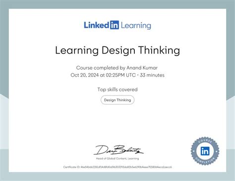 Anand Kumar On Linkedin Certificate Of Completion