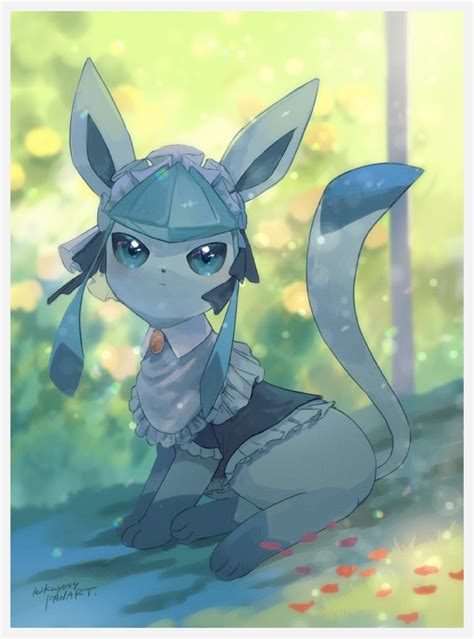Glaceon And Glaceon Pokemon And More Drawn By Kikuyoshi Tracco Danbooru
