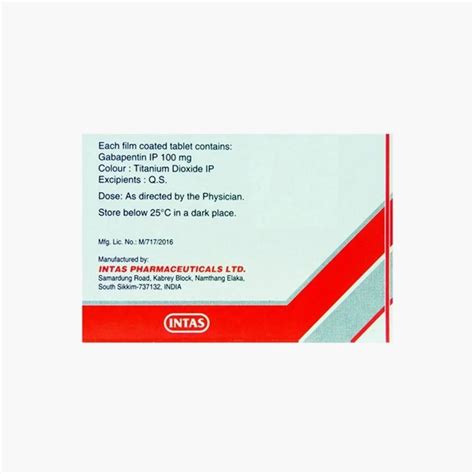 Gabapentin 100mg Tablet 10x15 Tablets At ₹ 149 5 Strip In Nagpur Id