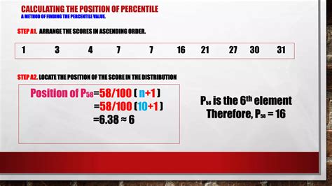 Measures Of Position For Ungrouped Data Quartiles Deciles And Percentiles Pptx