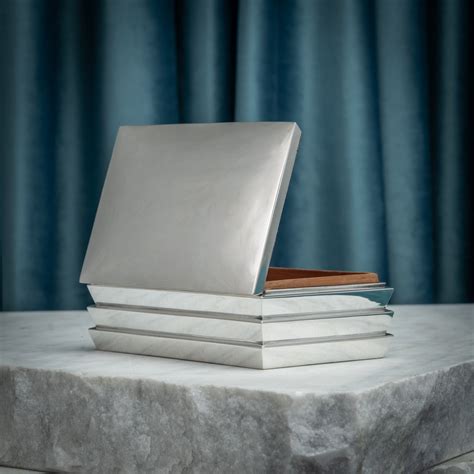 Stepped Silver Box Bentleys London