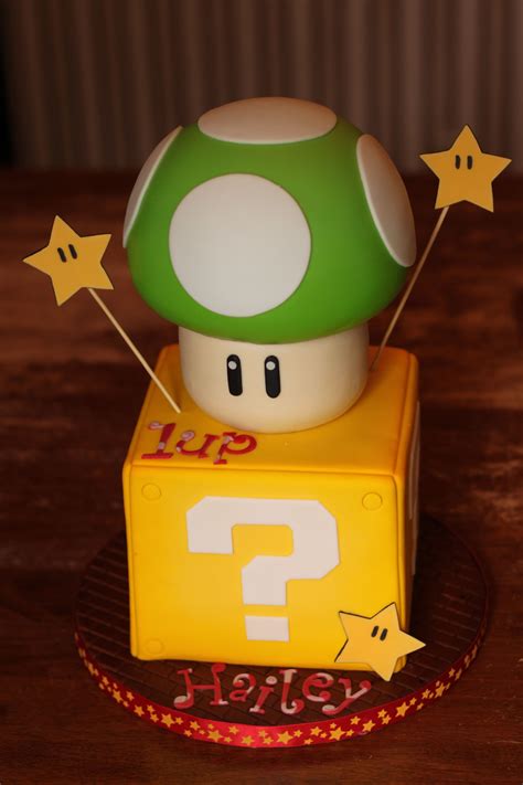 1 Up And Question Mark Block Cake Mario Cake Mario Bros Cake Super