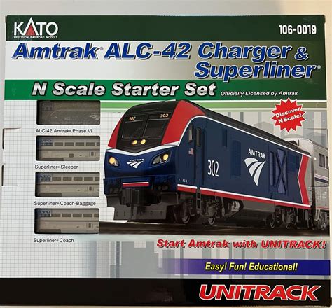 Kato Usa Inc N Alc 42 Charger Locomotive Superliner Amtrak Starter Set