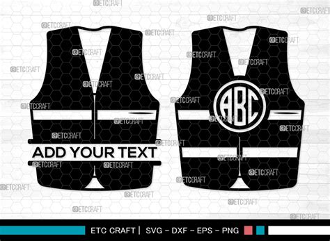 Safety Vest Svg Monogram Graphic By Pixel Elites · Creative Fabrica