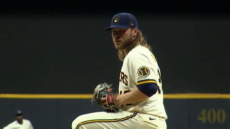 Corbin Burnes Tallies Five Strikeouts In Six Innings 08242021 Los Angeles Dodgers