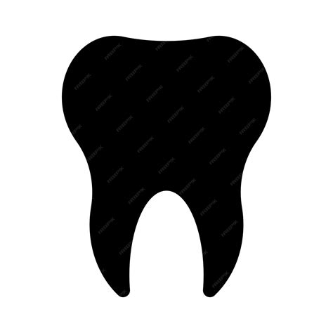 Icono De Diente De Vector Vector Premium