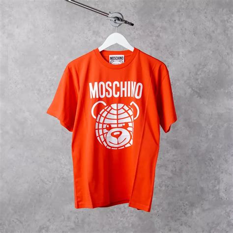 Jual Moschino Kaos Moschino Bear Pixel White Red Tshirt 100 Original