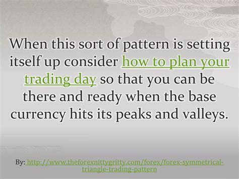 Forex Symmetrical Triangle Trading Pattern Pptx