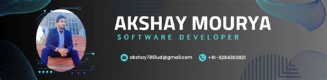 Akshay Mourya C Developer Full Stack Web Developer Mern