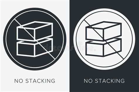Do Not Stack Packaging Symbol Sign And Label Indicating That Items Should Not Be Stacked To