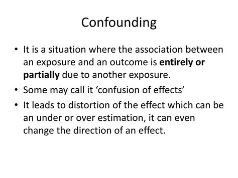 Ppt Bias Confounding And Effect Modification Powerpoint Presentation