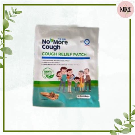 Cough Relief Patch Pelekat Batuk Budak Dewasa No More Cough Ubat Batuk Selsema Virals Cough