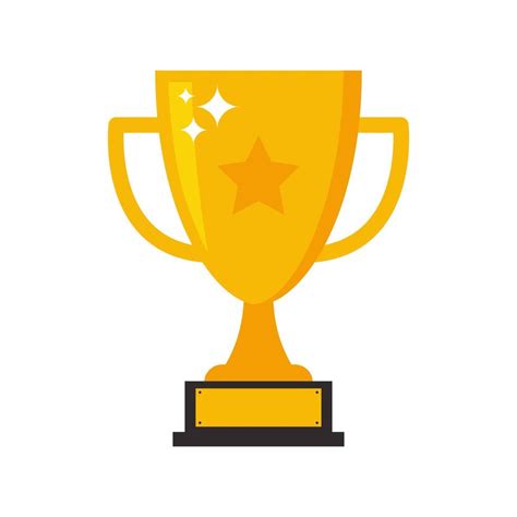 Gold Trophy Icon Trophy Winner Icon Illustration 58539499 Vector Art At