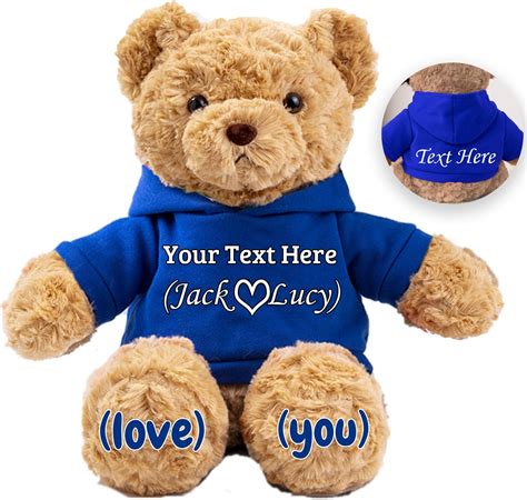 Jabecodifa Personalized Teddy Bear For Her Him Bear Plush
