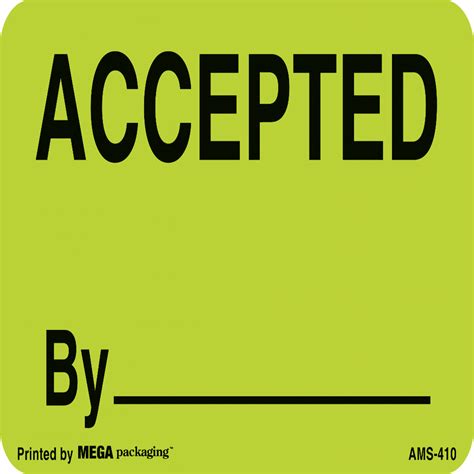 Accepted By Label Ampac