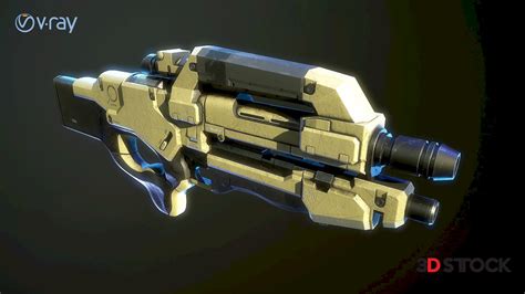 M96 Mattock Mass Effect 3d Stock 3d Models For Professionals