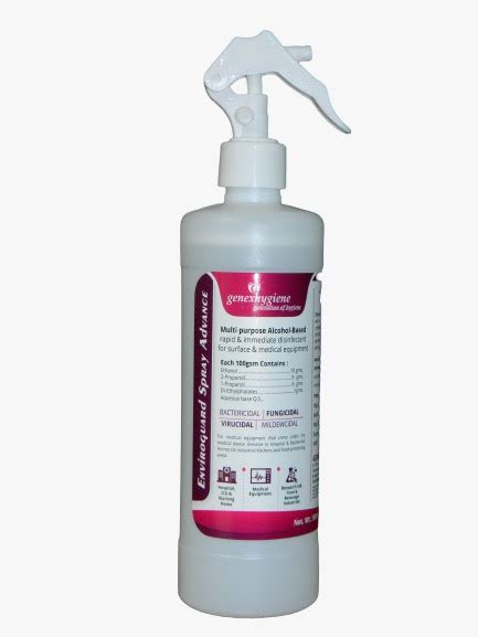 “enviroguard Spray” Rapid Disinfectant For Surface And Equipments