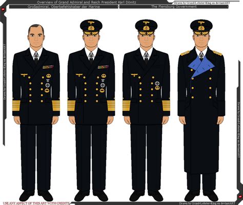 Overview Of Karl Donitzs Uniforms By Grand Lobster King On Deviantart