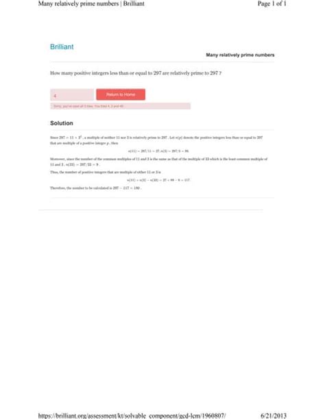 Many Relatively Prime Numbers Pdf