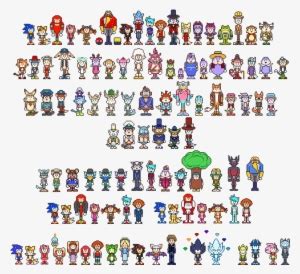 Download Sonic Sprite Png Sonic Sprites Png Transparent Png Download Seekpng