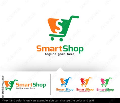 Smart Shop Logo Template Vector Design Stock Vector Adobe Stock