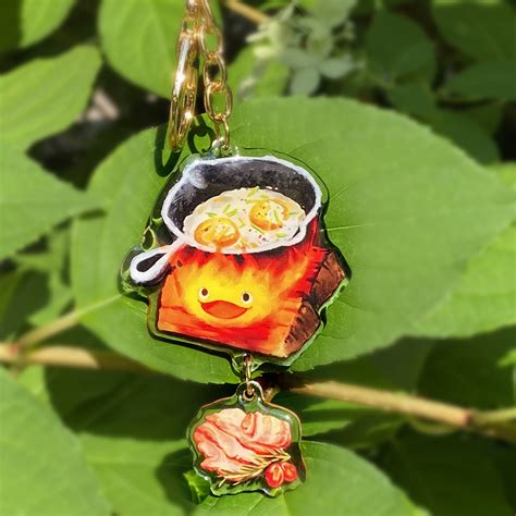 Keychain Calcifer Fluffybiscotti