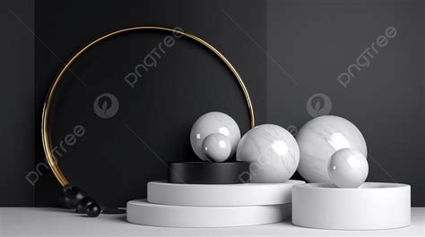 제품 디스플레이 프레젠테이션을 위해 3d 렌더링된 연단의 원형 구 배열 무대 연단 흰색 연단 3d 스탠드 배경 일러스트 및 사진 무료 다운로드 Pngtree