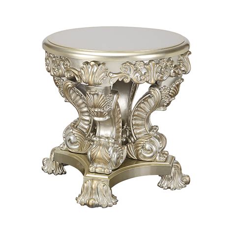 Acme Sorina Antique Gold End Table Model Lv01214 Catch Home Design