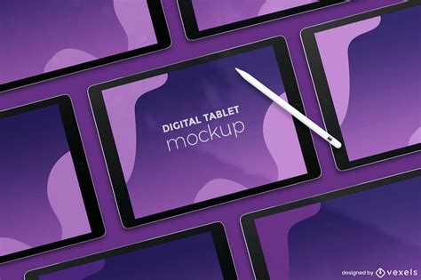 Tablet Screen Mockup Design Psd Editable Template