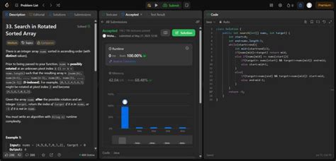 Solved Leetcode 33 With 100 Efficiency Using Binary Search Mohammed Thathir Posted On The