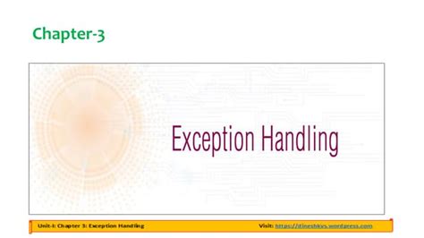 Ch 3 Exception Handlingpdf Programming Languages Computing